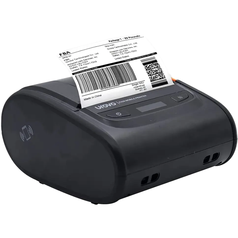 Urovo K329 Portable Mobile Label Printer |High-Speed Thermal Bluetooth